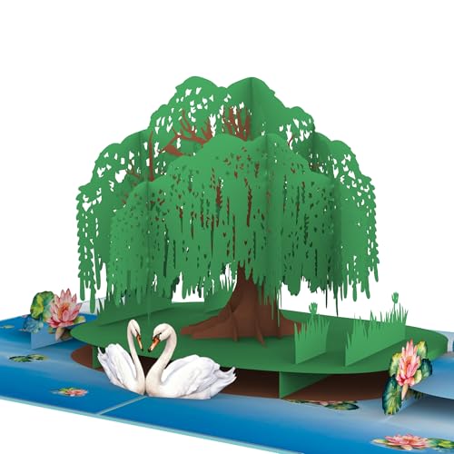 Swan Couple’s Love Oasis 3D Pop Up Card – iGifts And Cards