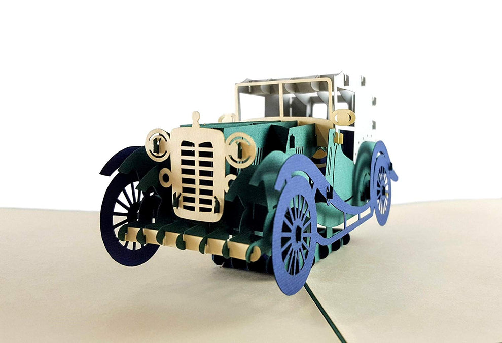 Classic Car 3D Pop Up Greeting Card | iGifts And Cards