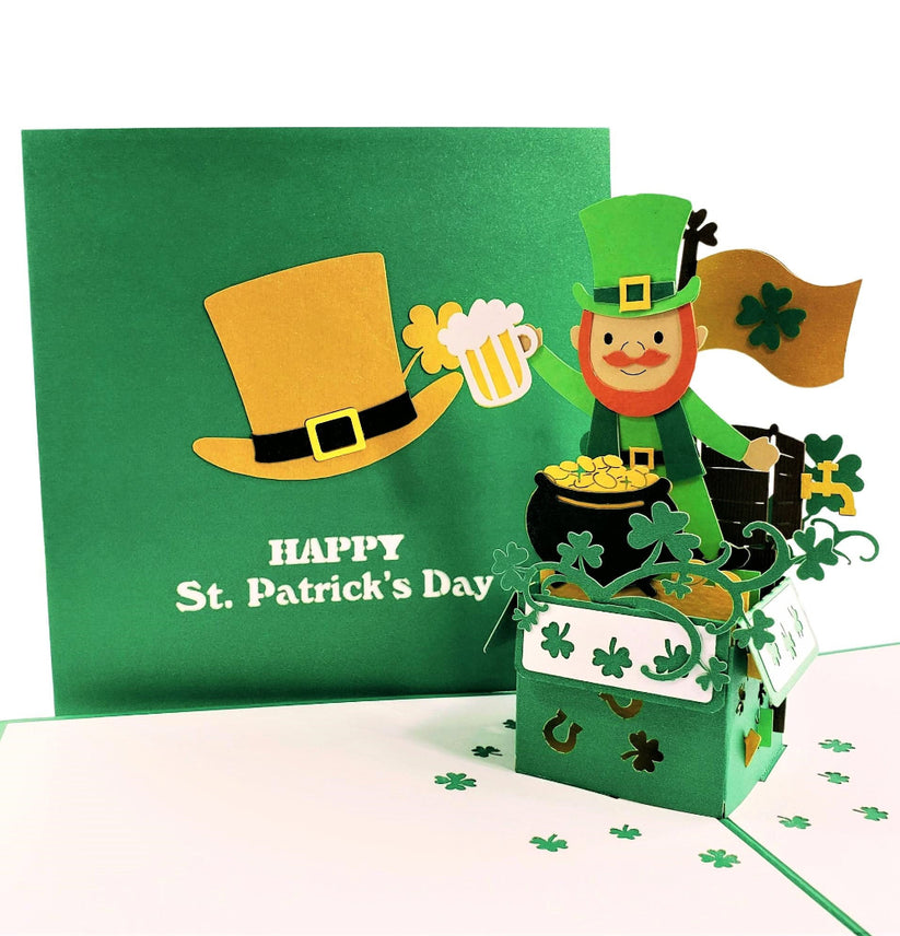 St. Patrick's Day Lucky Leprechaun 3D Pop Up Card – iGifts And Cards