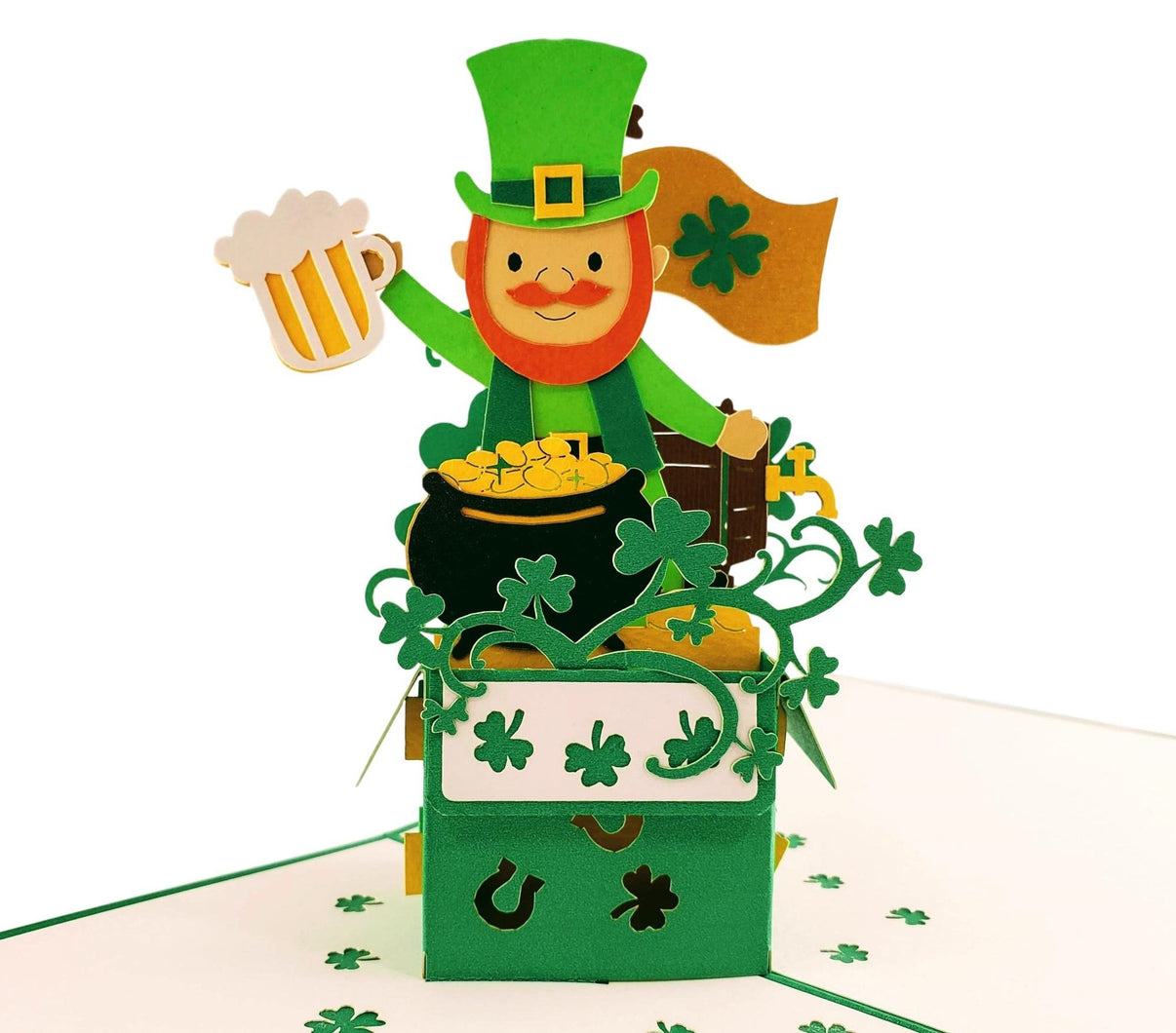 St. Patrick's Day Lucky Leprechaun 3D Pop Up Card – iGifts And Cards