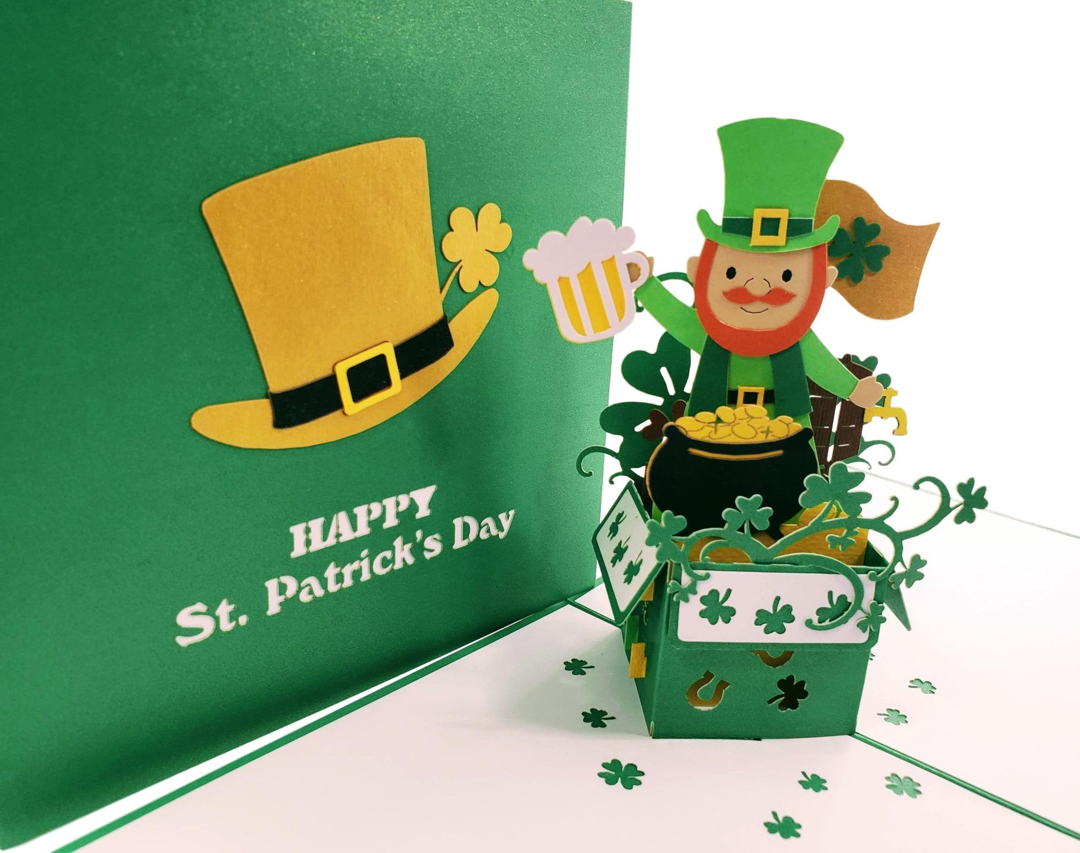 St. Patrick's Day Lucky Leprechaun 3D Pop Up Card – iGifts And Cards